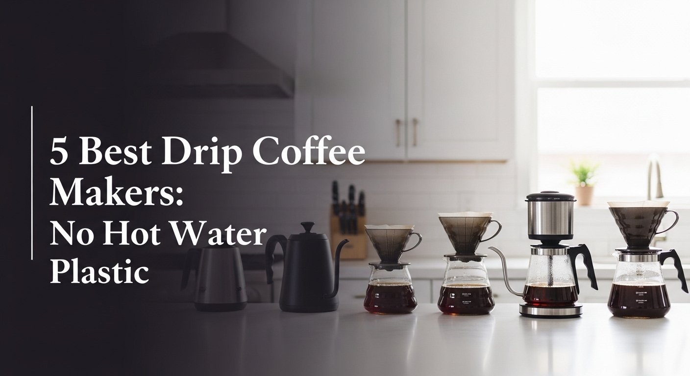 5 Best Drip Coffee Makers: No Hot Water Plastic