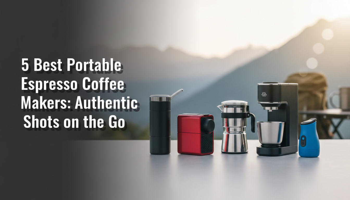 5 Best Portable Espresso Coffee Makers: Authentic Shots On The Go