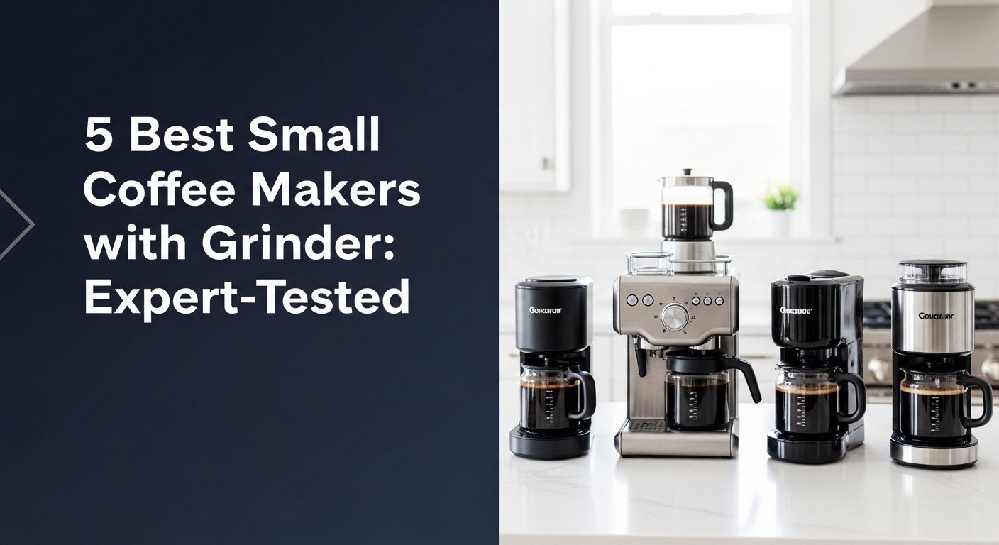 5 Best Small Coffee Makers With Grinder: Expert-Tested In 2026