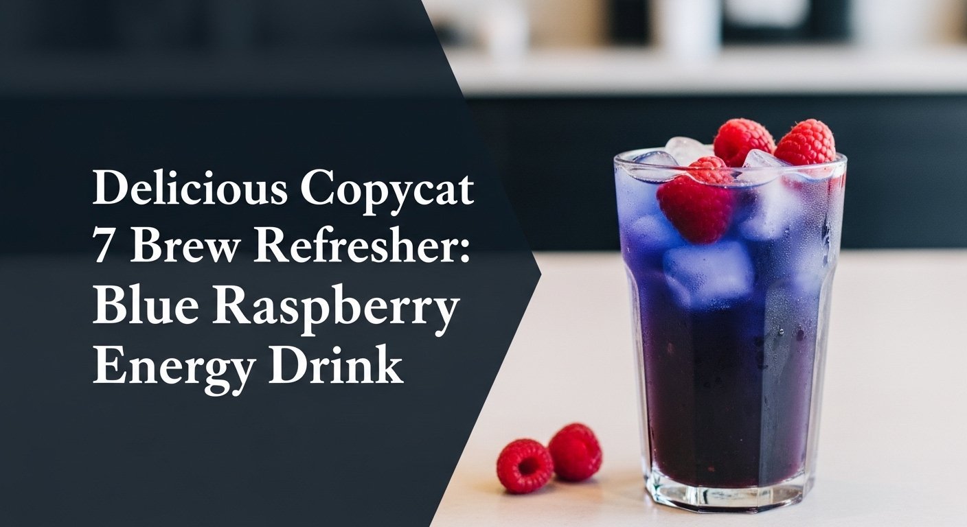 Delicious Copycat 7 Brew Refresher: Blue Raspberry Energy Drink
