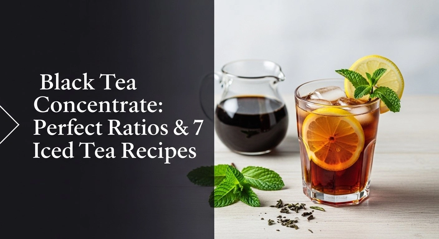 Black Tea Concentrate: Perfect Ratios & 7 Iced Tea Recipes