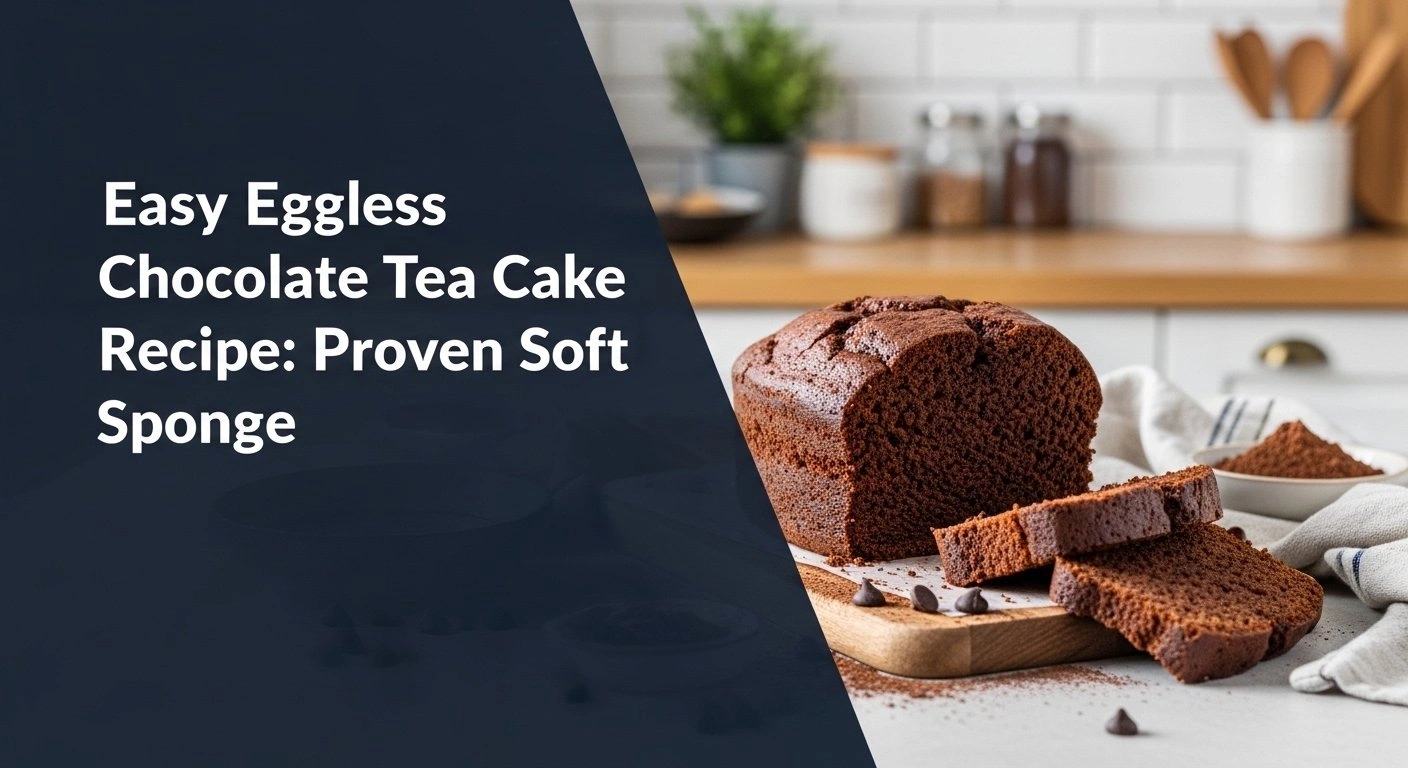 Easy Eggless Chocolate Tea Cake Recipe: Proven Soft Sponge