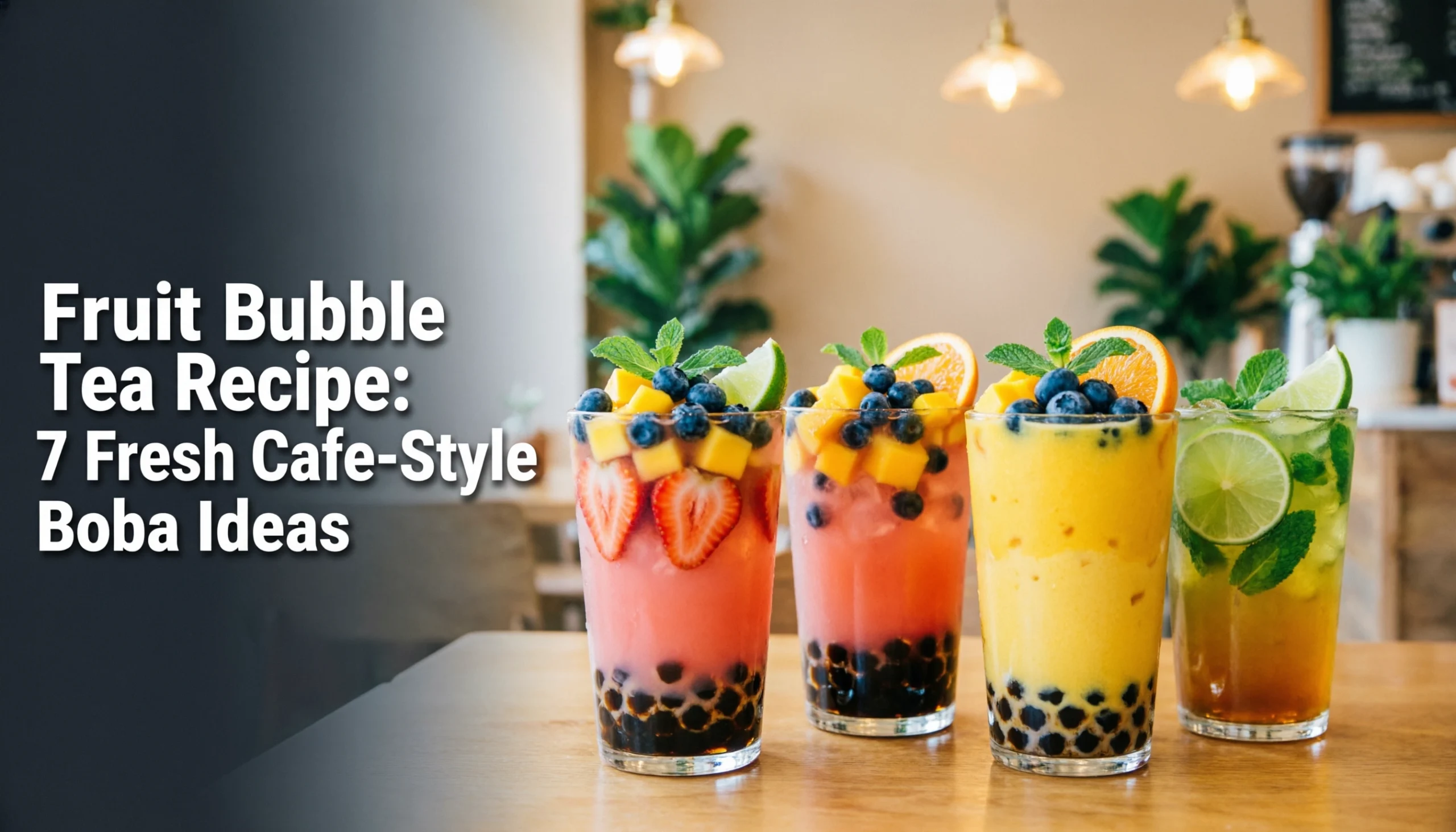 Fruit Bubble Tea Recipe: 7 Fresh Cafe-Style Boba Ideas