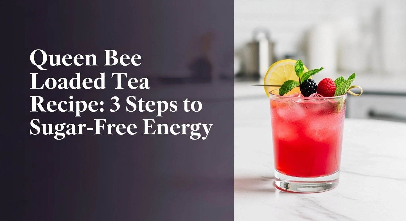 Queen Bee Loaded Tea Recipe: 3 Steps To Sugar-Free Energy