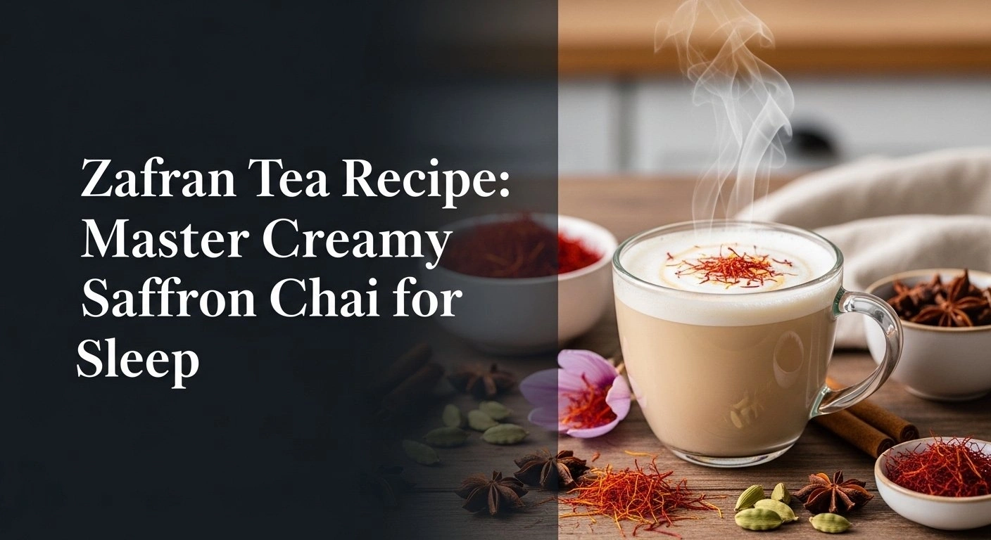 Zafran Tea Recipe: Master Creamy Saffron Chai For Sleep